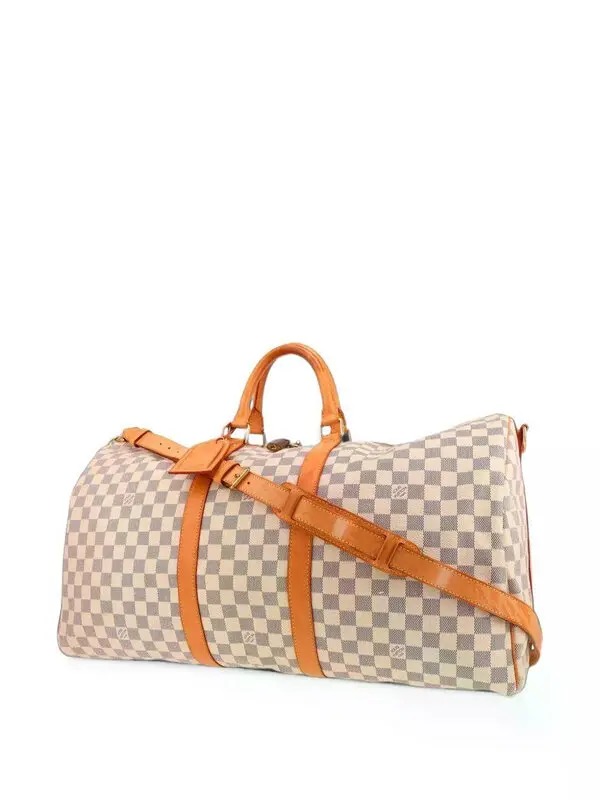 LOUIS VUITTON 2006 Damier Azur Keepall Luggage - Neutrals
