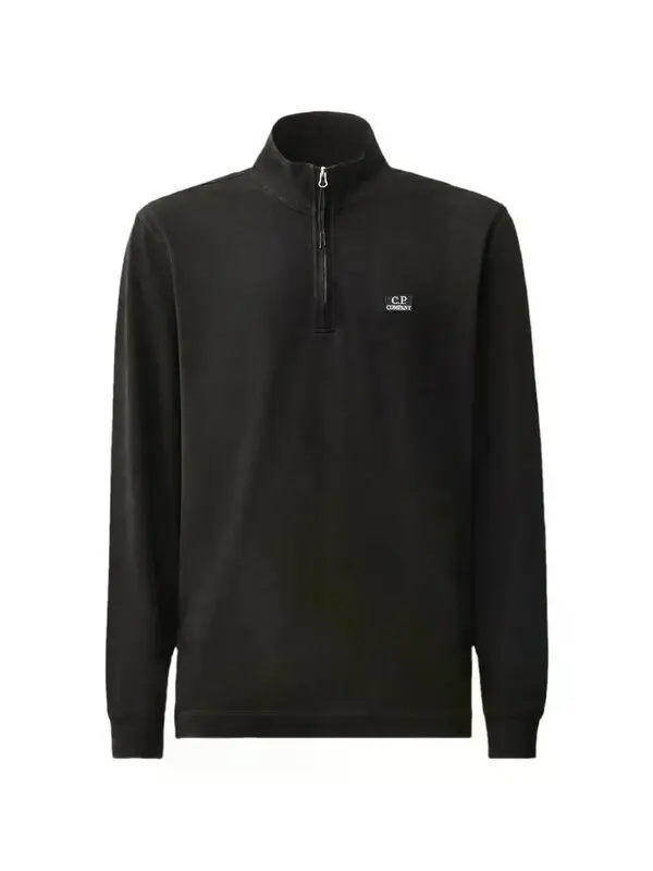 C.P. COMPANY Stretch Piquet Long-sleeve Half-zip Polo