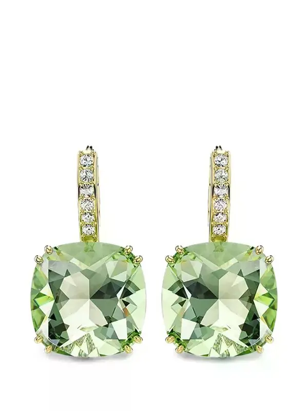 SWAROVSKI Milenia Cushion-cut Drop Earrings - Gold