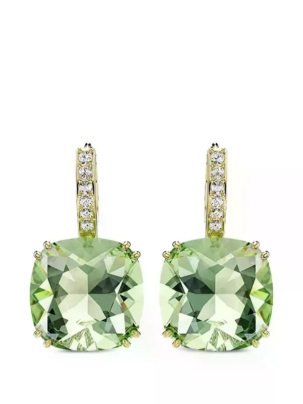 SWAROVSKI Milenia Cushion-cut Drop Earrings - Gold