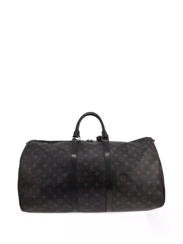LOUIS VUITTON Monogram Eclipse Keepall Travel Bag