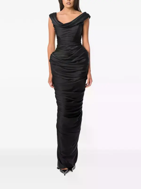 NORINA ST Off-shoulder Ruched Maxi Dress
