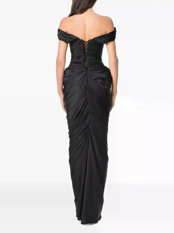 NORINA ST Off-shoulder Ruched Maxi Dress