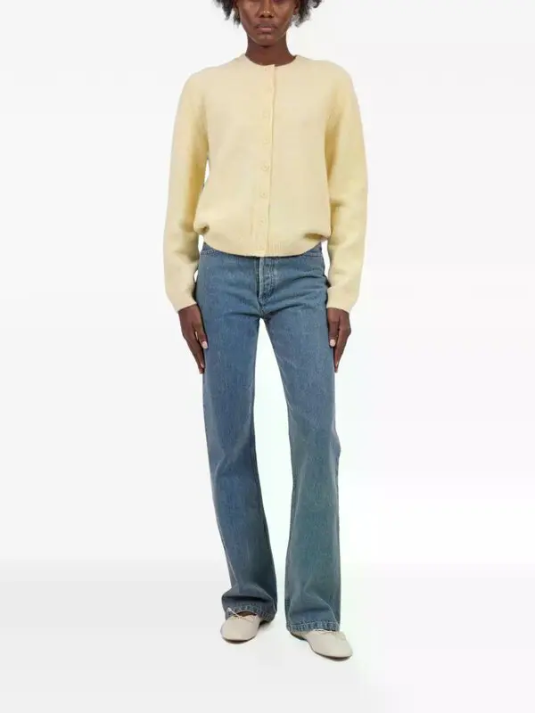 A.p.c. Crew-neck Cardigan - Yellow