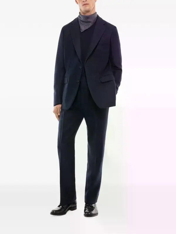 FURSAC Herringbone-pattern Wool Blazer