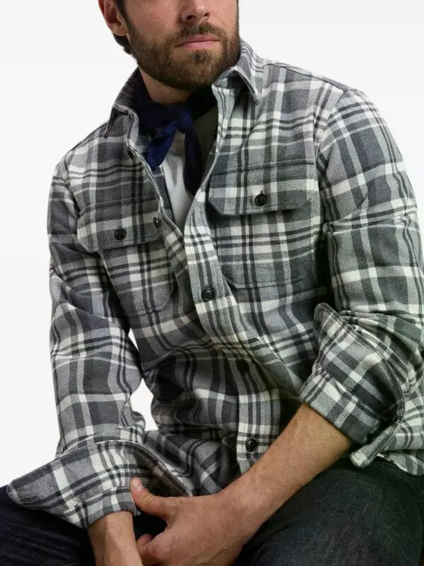 Woolrich Check-pattern Flap-pocket Shirt