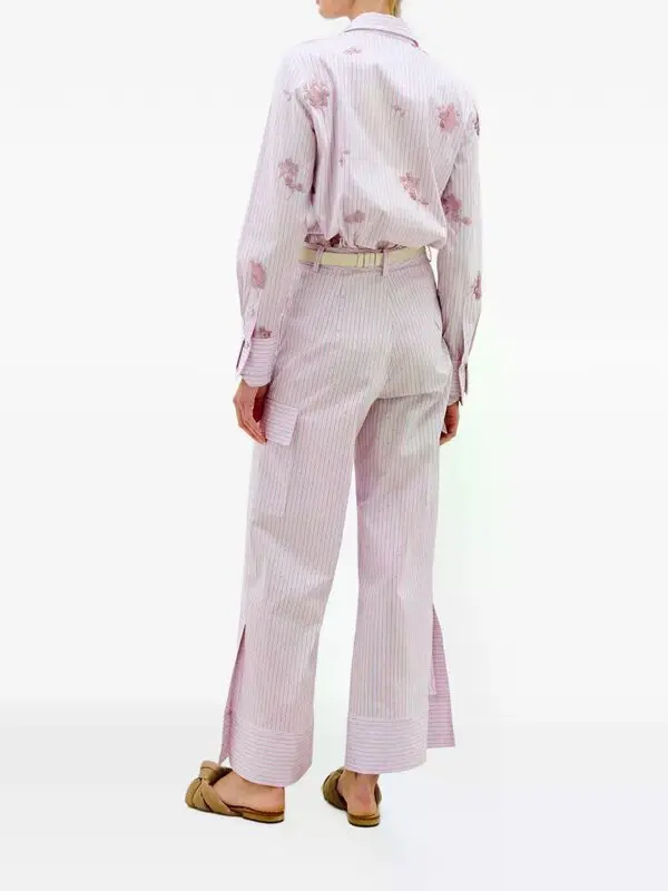 Silvia Tcherassi Linette Sequin-embellished Striped Blouse