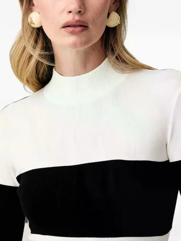 Patrizia Pepe Striped Open-back Midi Dress