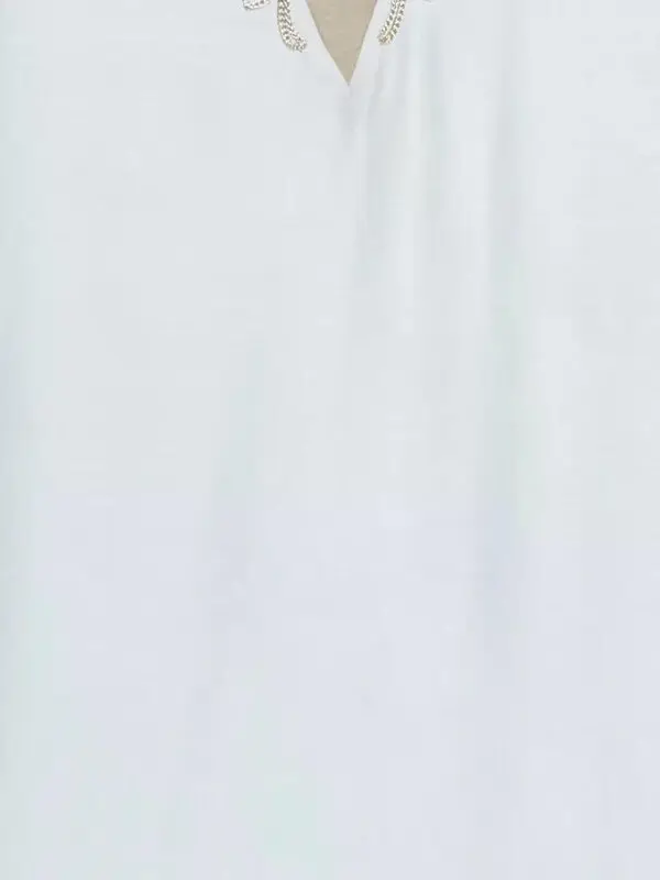 La Perla Embroidered V-neck Dress