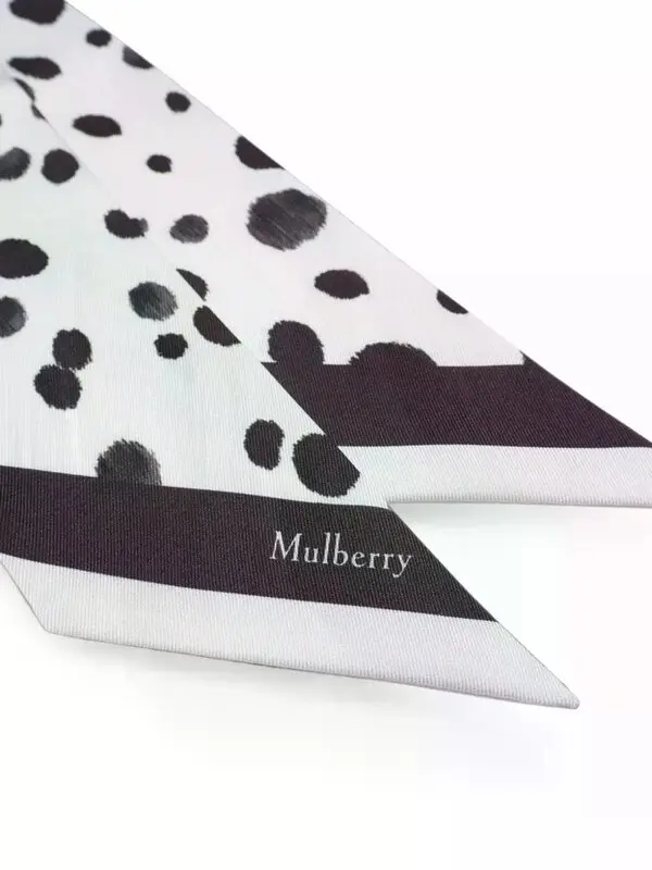 Mulberry Dalmatian-print Scarf