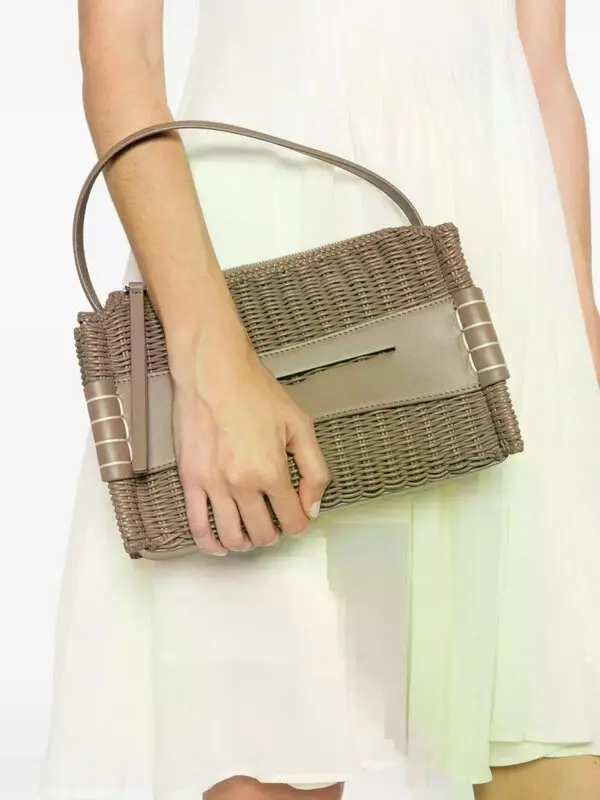 JW Anderson Woven Loafer Zip-up Tote Bag - Brown