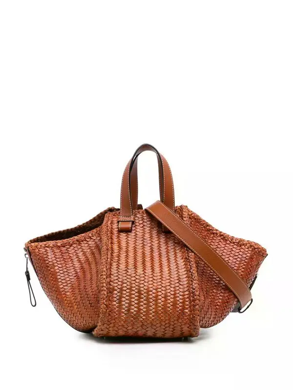 Loewe Medium Woven Calfskin Hammock Satchel