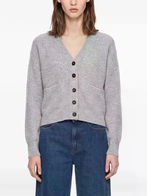 Brunello Cucinelli Ribbed-knit V-neck Cardigan