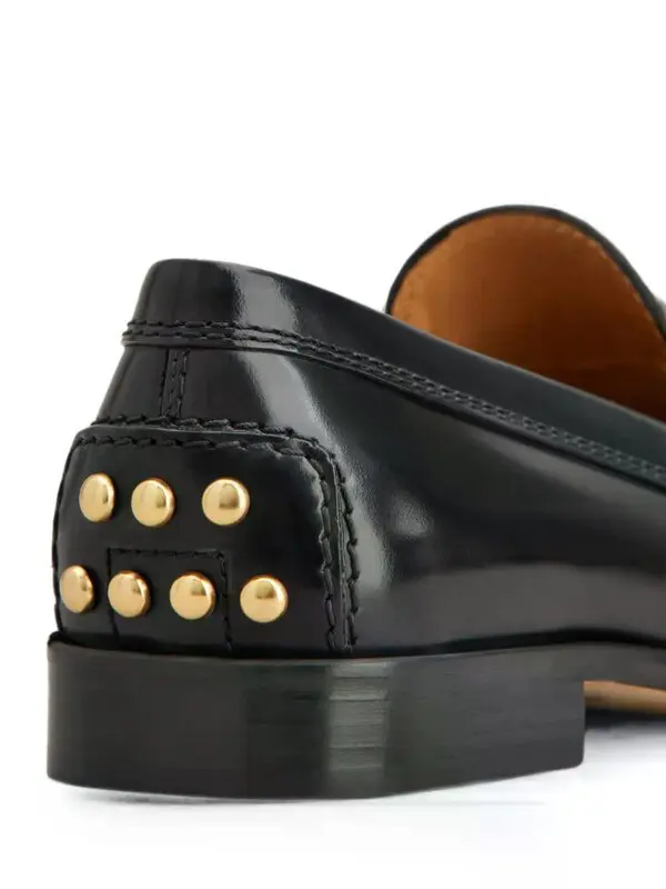 TOD'S Gommino Leather Loafers - Black