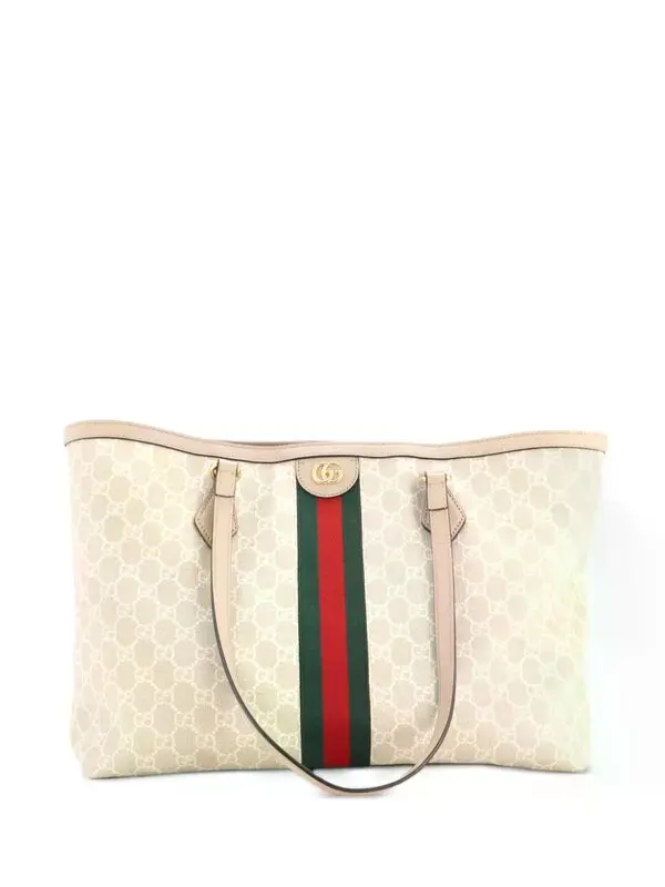 Gucci Ophidia Shopping Gg Coated Canvas Tote Bag - Neutrals