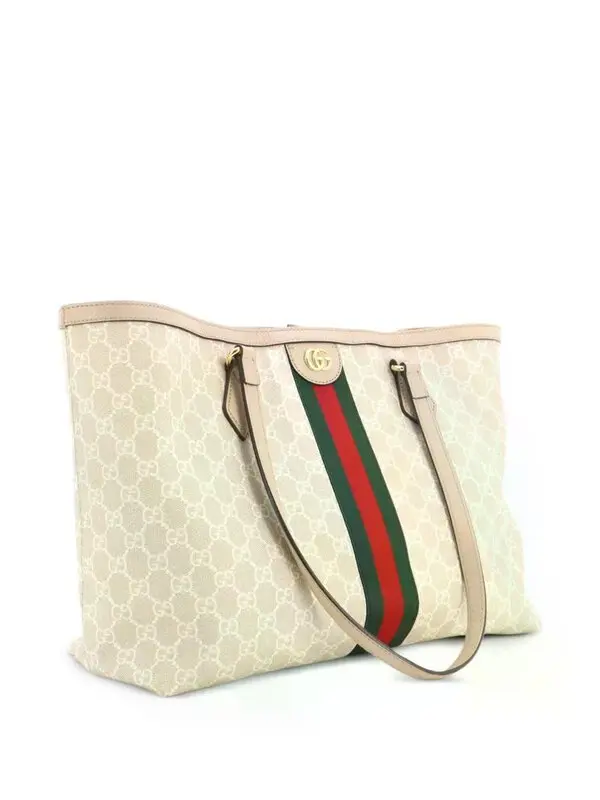 Gucci Ophidia Shopping Gg Coated Canvas Tote Bag - Neutrals
