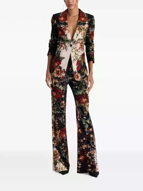Alice + Olivia Breann Floral-print Blazer