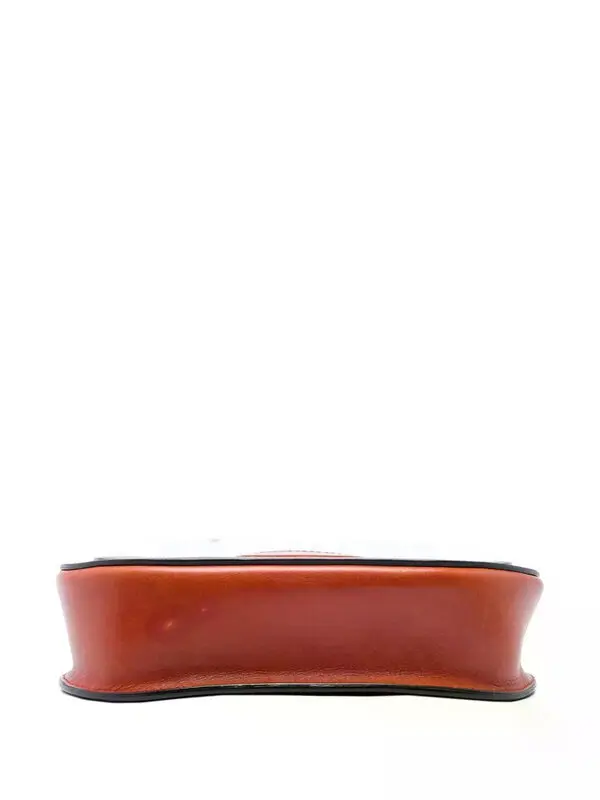 Celine Small Bicolor Glazed Calfskin Trotteur Cross Body Bag