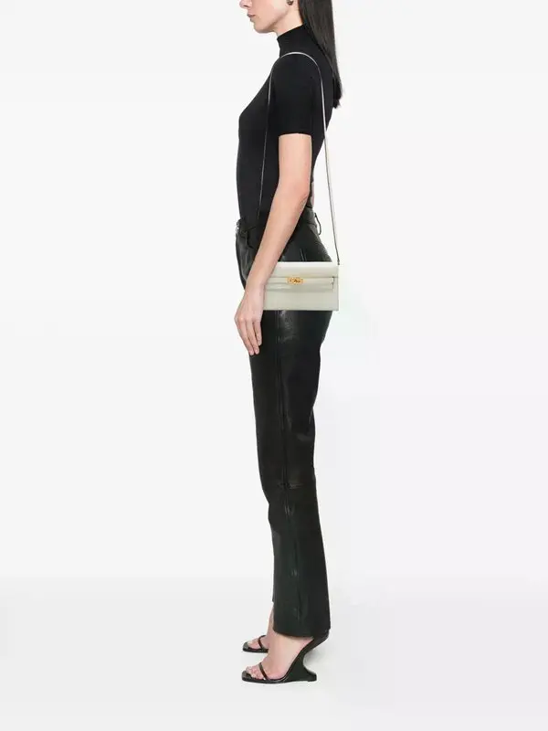 Hermès Epsom Kelly To Go Wallet Crossbody Bag - White