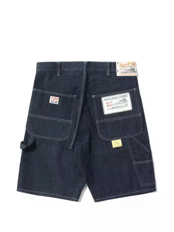 SUGAR CANE JEANS Contrast-stitch Carpenter Shorts