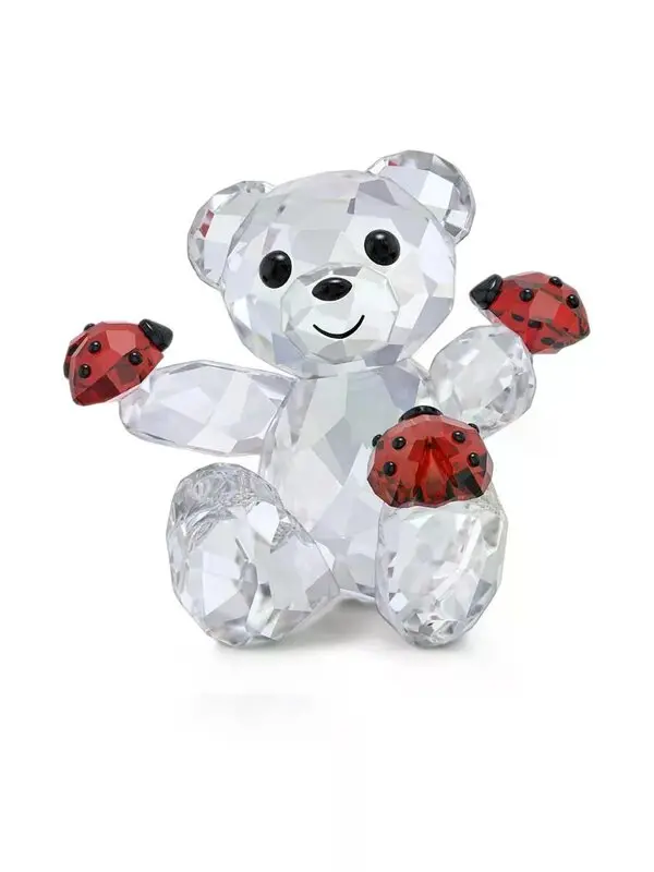 SWAROVSKI Kris The Bear And Ladybugs Figurine - White
