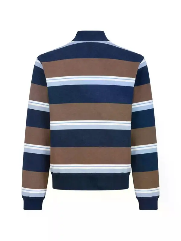 SAMSOE SAMSOE Long-sleeved Striped Polo Top