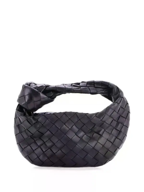 Bottega Veneta Bv Jodie Intrecciato Nappa Mini Hobo Bag - Black