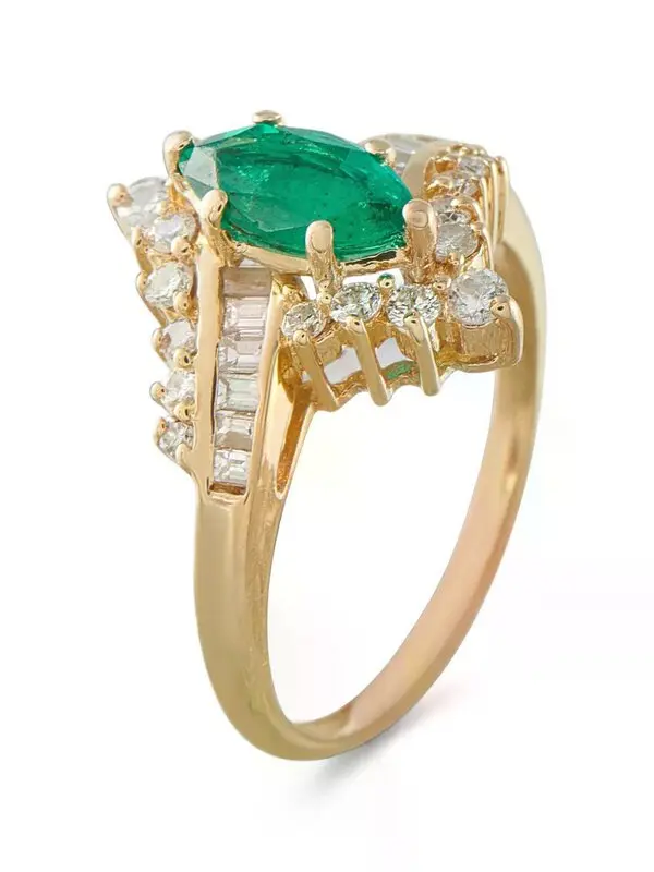 LB EXCLUSIVE Emerald And Diamond Ring