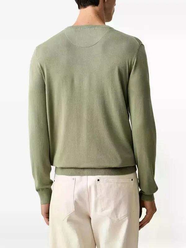 Scotch & Soda Logo-embroidered Crew-neck Sweater