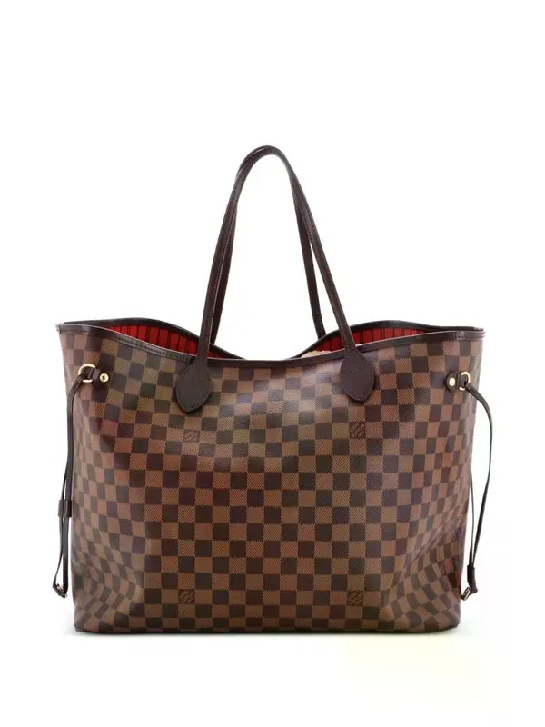 LOUIS VUITTON Neverfull Nm Damier Gm Tote Bag - Brown