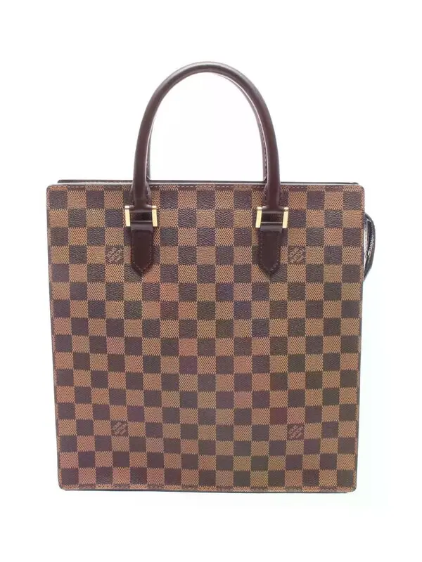 LOUIS VUITTON Damier Ebene Venice Sac Plat Tote Bag