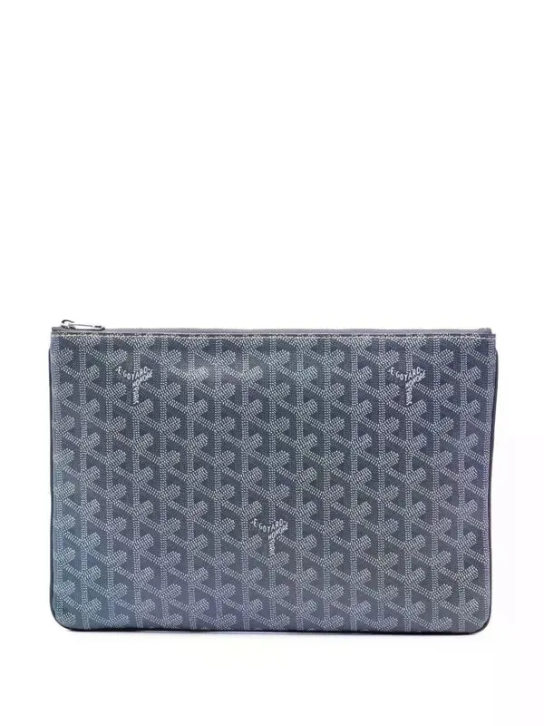 Goyard Senat Mm Clutch Bag - Grey