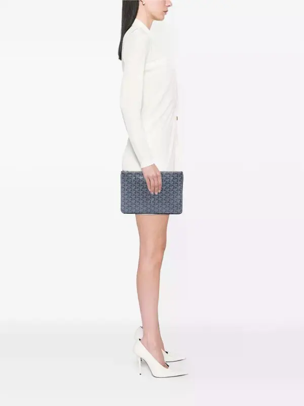 Goyard Senat Mm Clutch Bag - Grey