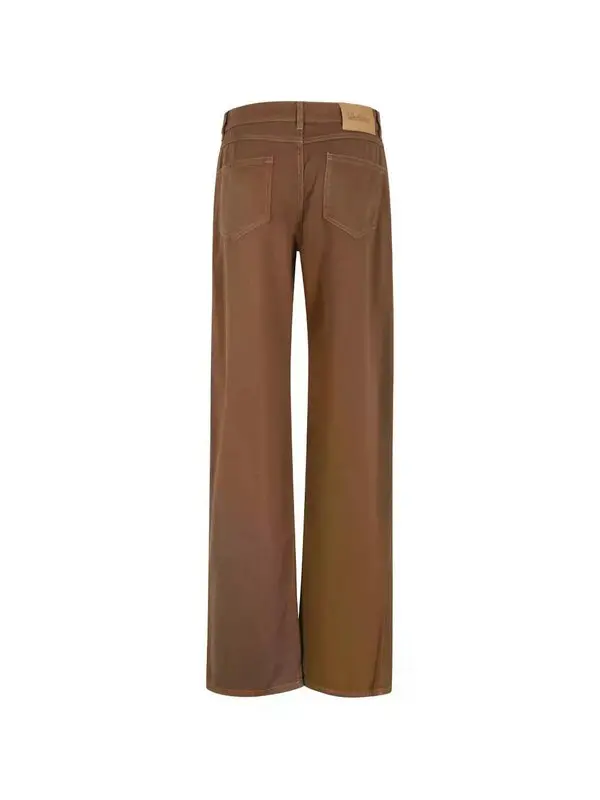 Max Mara Logo-patch Wide-leg Trousers
