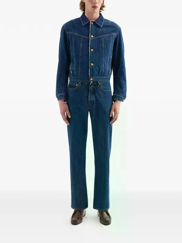 JIL SANDER Fleece-lined Denim Jacket