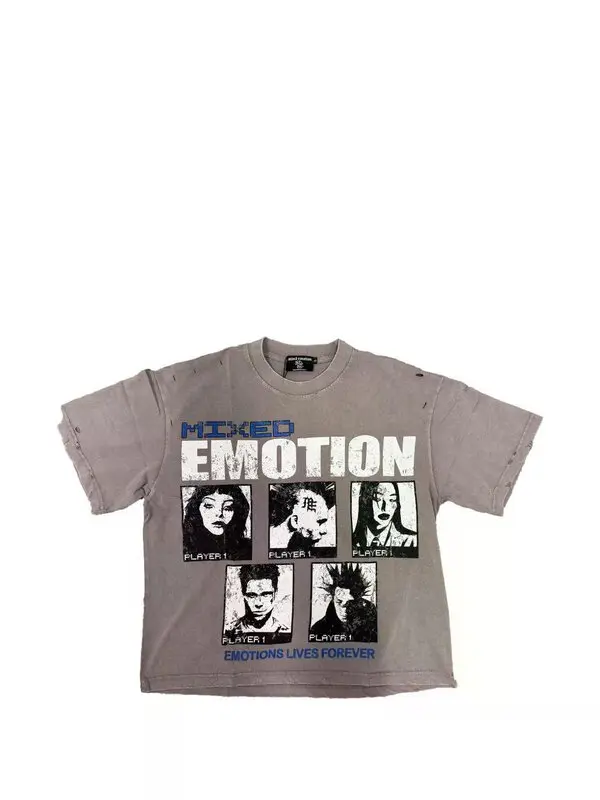 Mixed Emotion Gallery Distressed-effect T-shirt