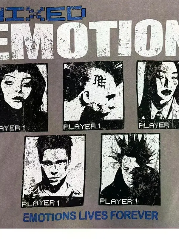 Mixed Emotion Gallery Distressed-effect T-shirt