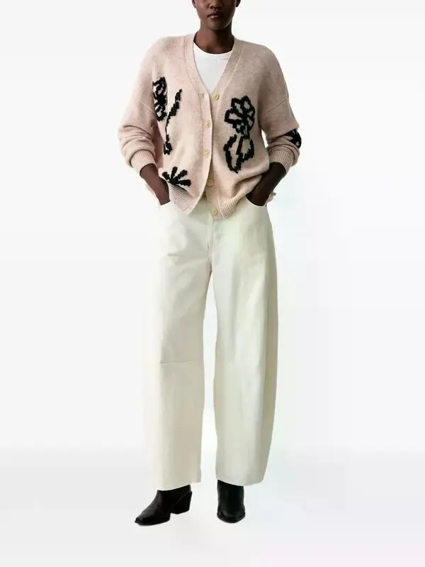 Scotch & Soda Logo-patch Wide Leg Jeans