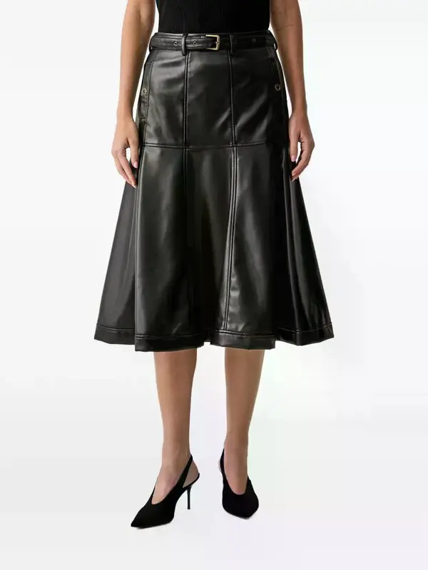 SILVIAN HEACH Belted Panelled Midi Skirt