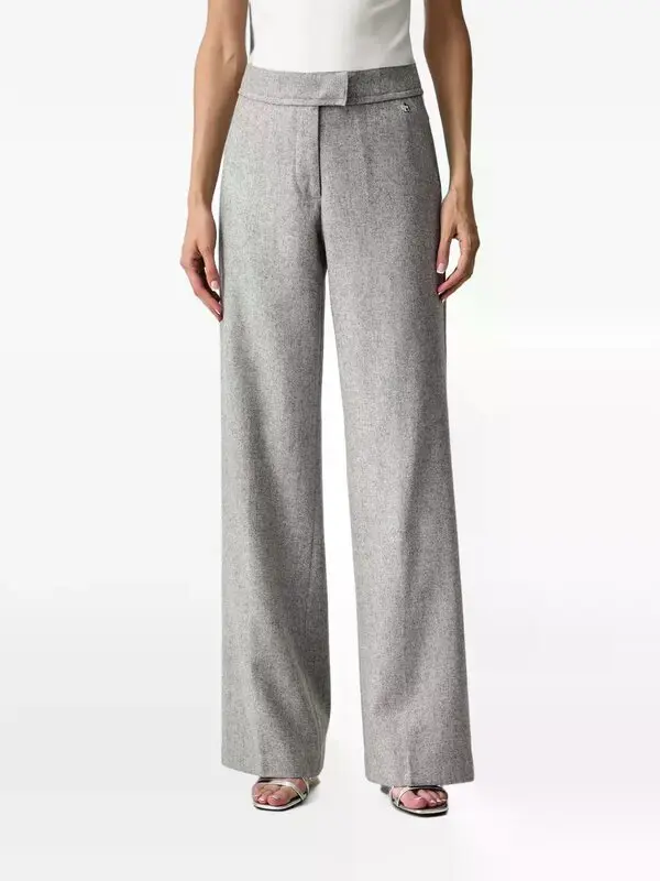 SILVIAN HEACH Logo-plaque Wide-leg Trousers