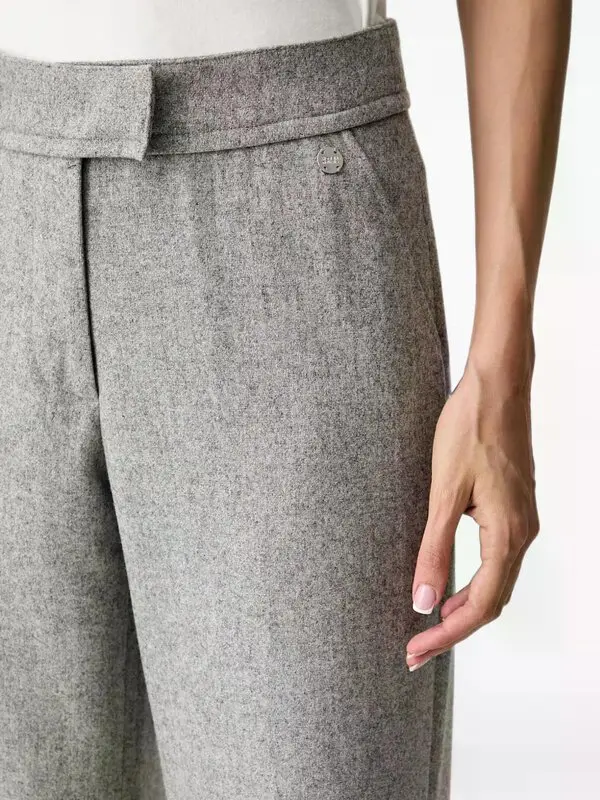 SILVIAN HEACH Logo-plaque Wide-leg Trousers