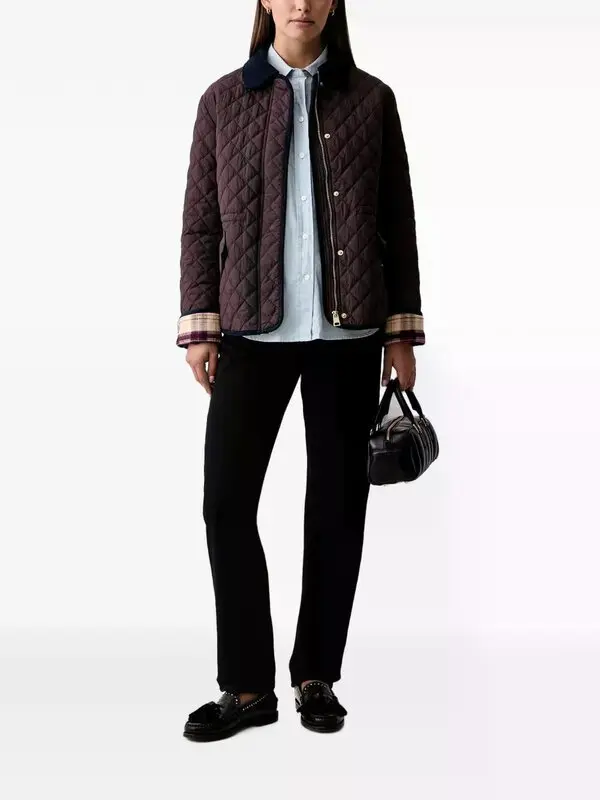 SILVIAN HEACH Quilted Corduroy-collar Jacket