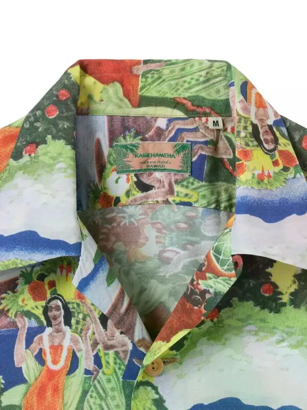 SUN SURF X Eugene Savage Original Matson Menu Design Short-sleeve Shirt