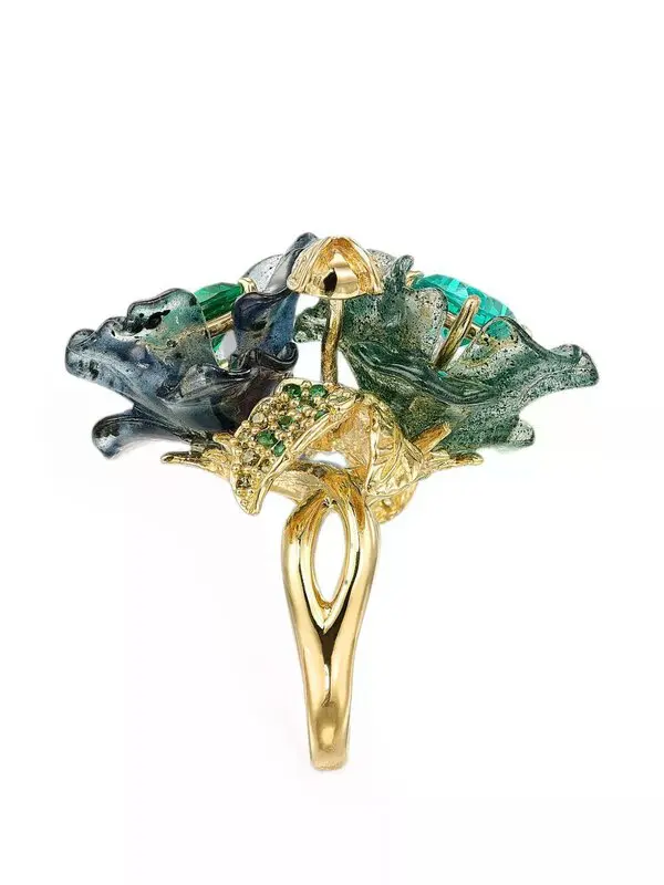 ANABELA CHAN Spirulina Garden Flower Ring
