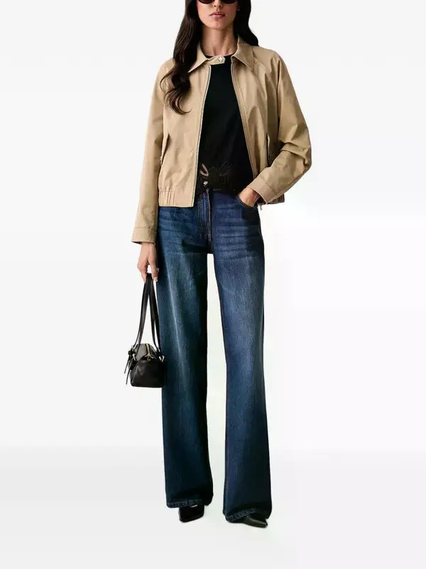 SILVIAN HEACH Padis Faded Wide-leg Jeans