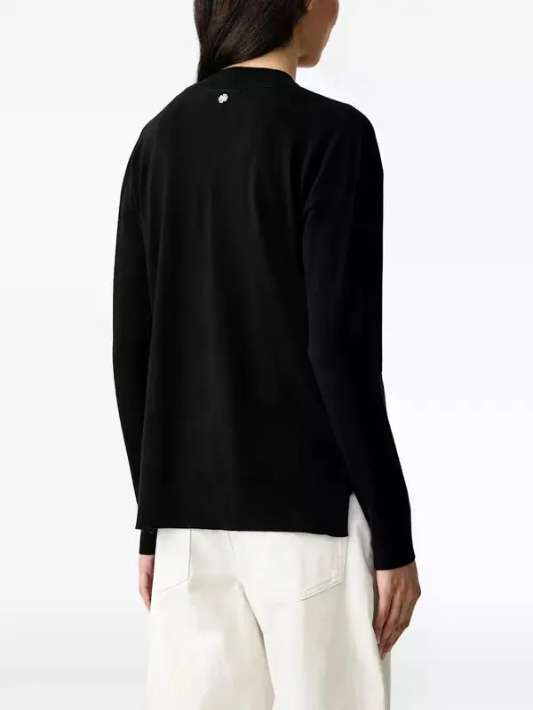 SILVIAN HEACH Valleisi Asymmetric V-neck Sweater
