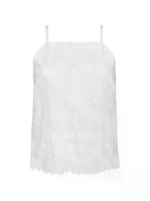 ERES Corail Embroidered Linen Top