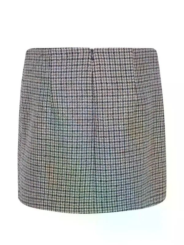 P.a.r.o.s.h Houndstooth Wool Skirt