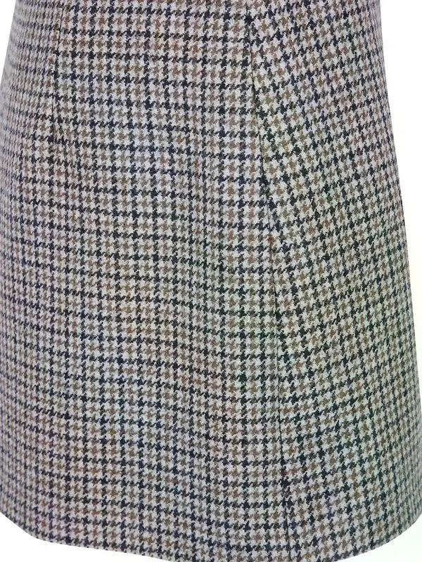 P.a.r.o.s.h Houndstooth Wool Skirt