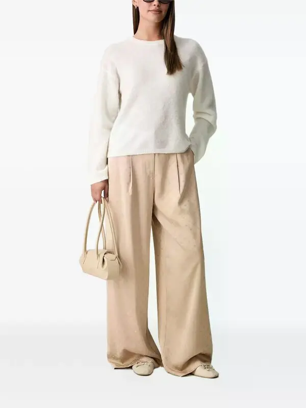 Scotch & Soda Eleni Jacquard Palazzo Pants - Neutrals